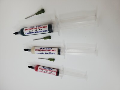 RC PRO TECHNICAL GREASE for GEARS & BEARINGS DIFF GREASE SYRINGE 3 PACK ...