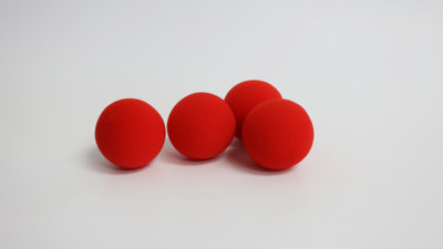 1.5 inch PRO Sponge Ball (Red) Bag of 4 from Magic by Gosh | eBay