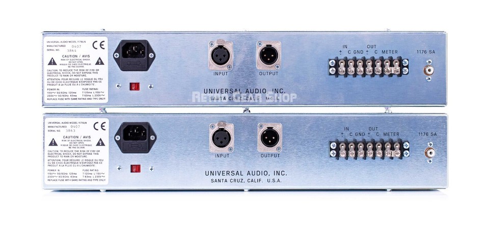 Universal Audio 1176LN Classic Limiting Amplifier Stereo Pair Reissue ...