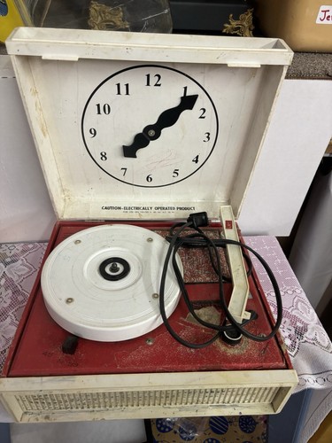 Vintage Children's Record Player Portable CLOCK-O-GRAPH Sears Free ...