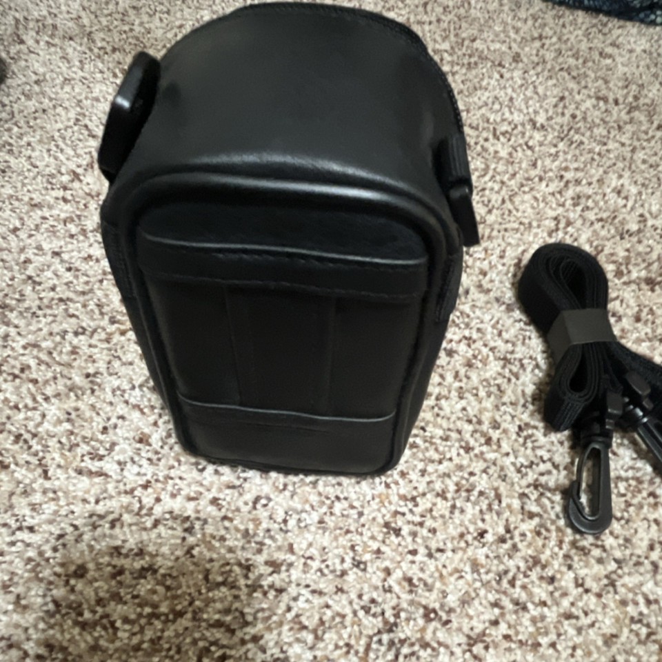Sony Cybershot Black Compact Camera Case Synthetic With Strap ...