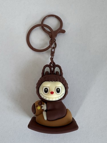 Labubu Keychain Monster Riding on Capybara Purse Charm Heavy Duty PVC ...