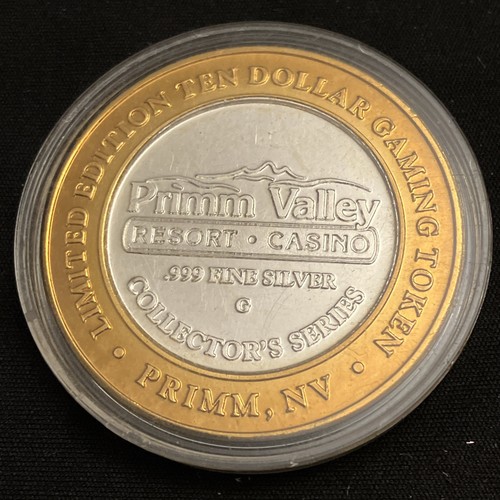 Primm Valley Dutch Schultz Car $10 Casino Token .999 Fine Silver Strike ...