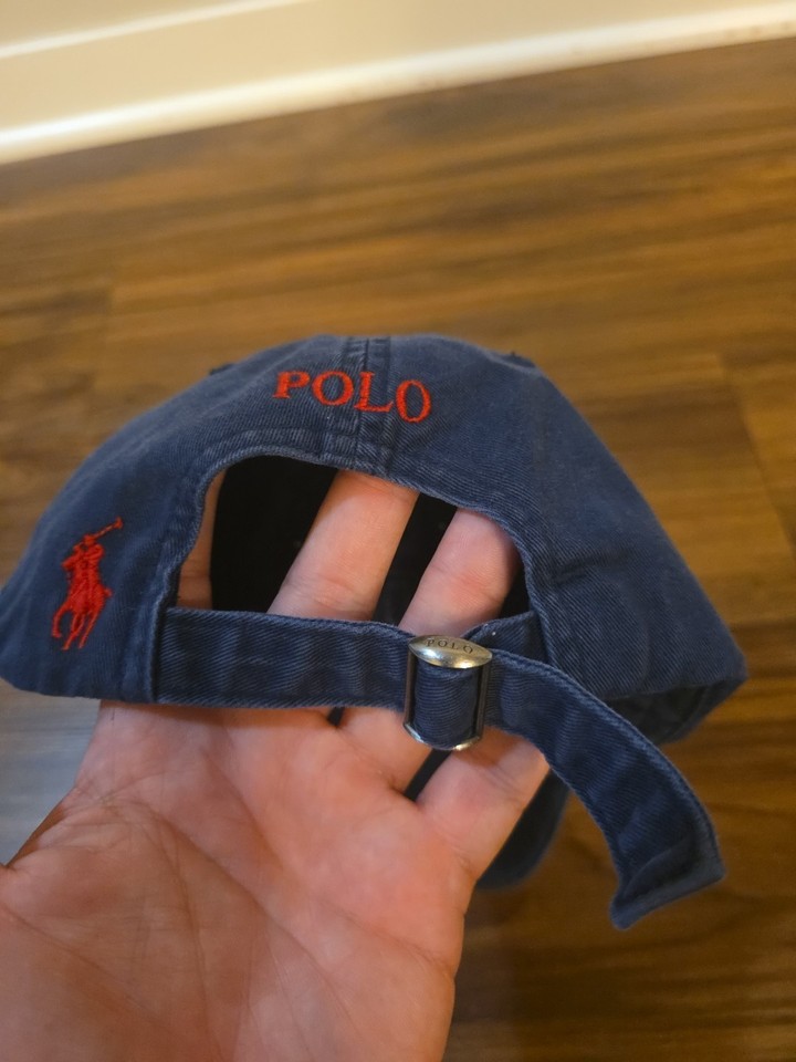 Vintage POLO RALPH LAUREN 1967 Spell Out Pony Buckle Strap Hat Cap 90s ...
