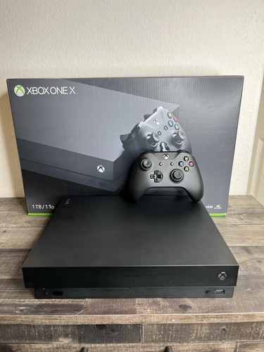 Xbox One X 1TB Black Console - New Condition in Box (Microsoft ...