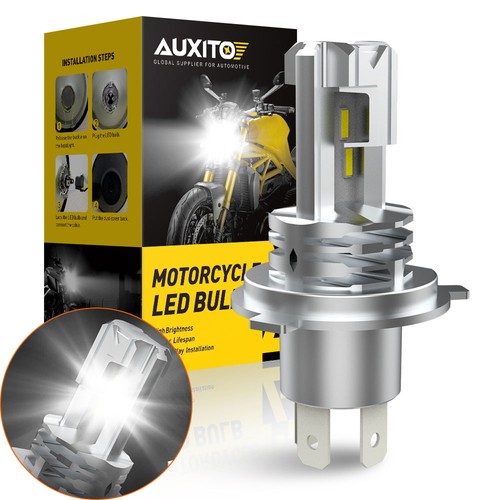 1 H4 Pcs LED Motorcycle Headlight Bulbs Angel High/Low Eye Headlight 12 ...