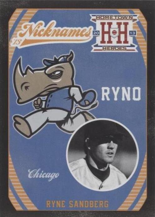 2013 Panini Hometown Heroes - Nicknames Ryne Sandberg #N1 Black for ...