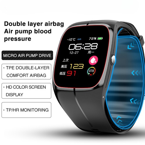 Blood Pressure Blood Oxygen Temperature Heart Rate Monitor Smartwatch ...