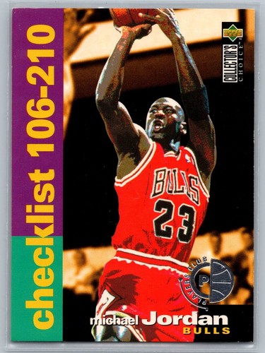 Michael Jordan 1995 Collector's Choice Players Club #210 Checklist ...