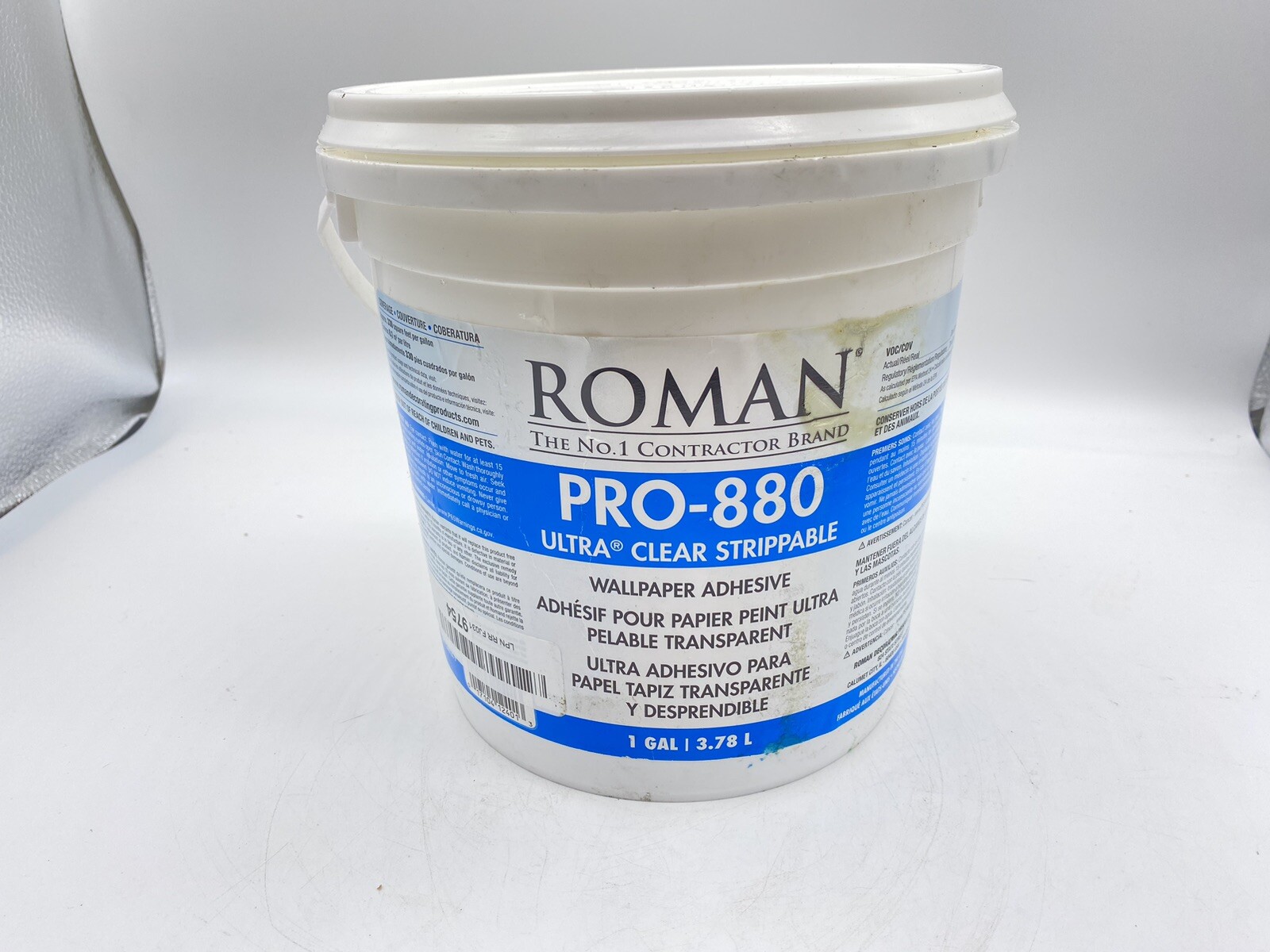 Roman 012401 Pro-880 Ultra Clear Adhesive 1 Gal White for sale online ...