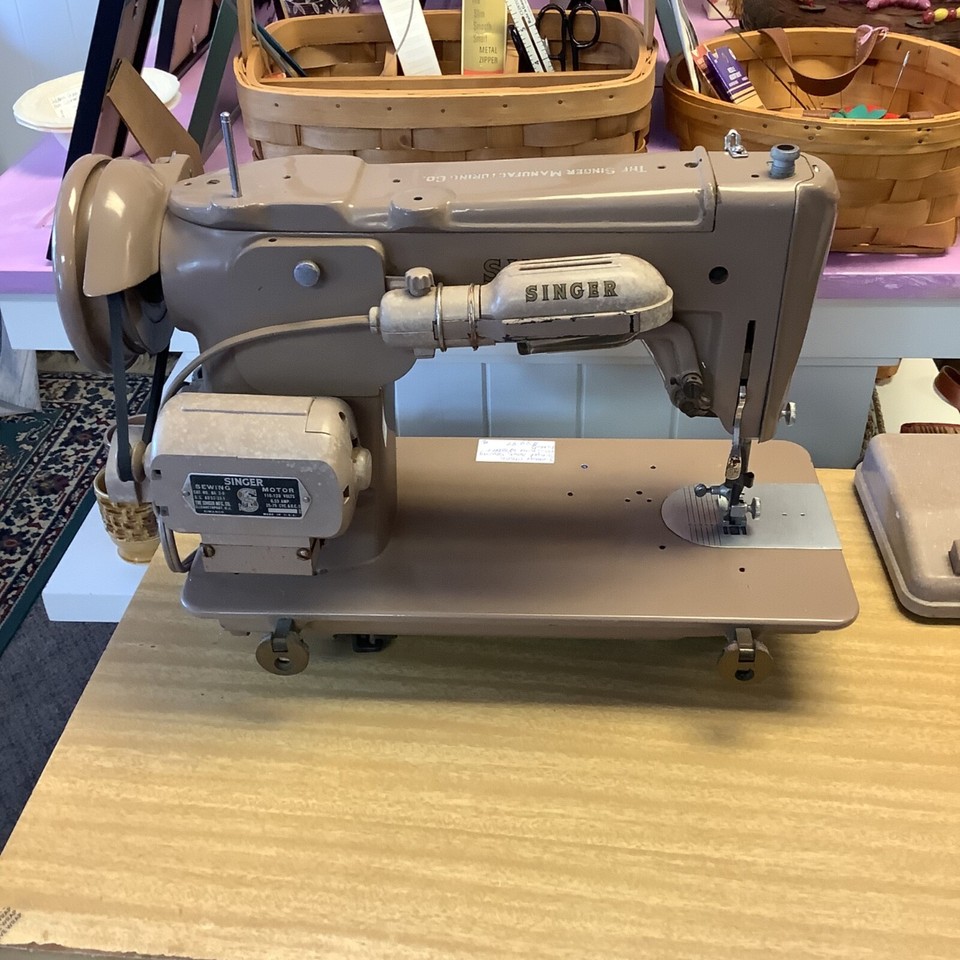 1950’s singer 306k sewing machine with table and bench | eBay
