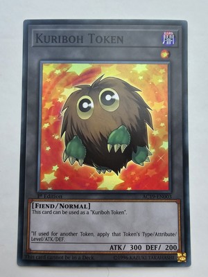 YuGiOh - Kuriboh Token - Advent Calendar Exclusive - AC19-EN003 - Super Rare | eBay