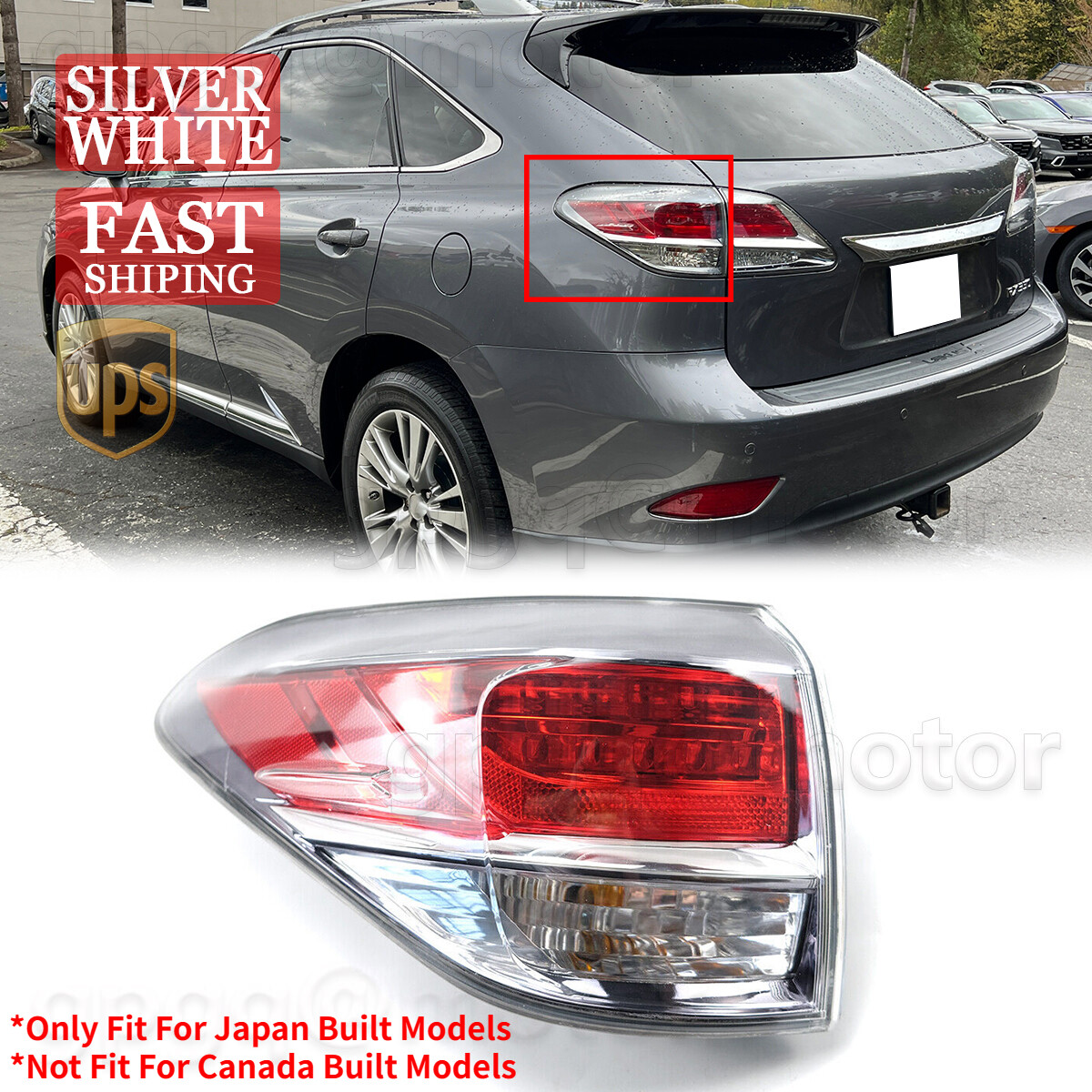 For Lexus RX350 RX450h 2013-2015 Left Outer Driver Side Tail Light ...