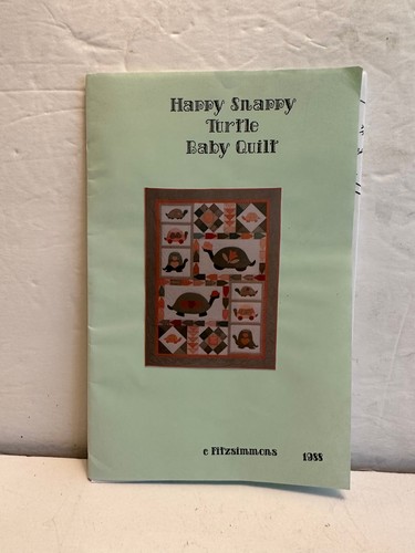 Happy Snappy Turtle Baby Quilt Cute Animal Pattern Template Large 43" x ...