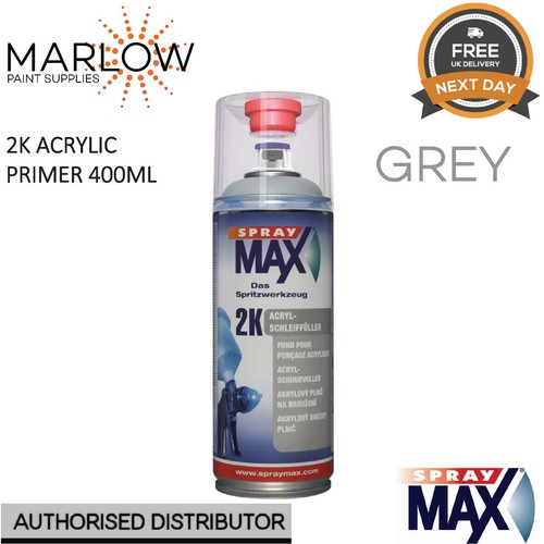 SPRAYMAX 680036 2K ACRYLIC FILLER PRIMER AEROSOL 400ML - GREY | eBay UK