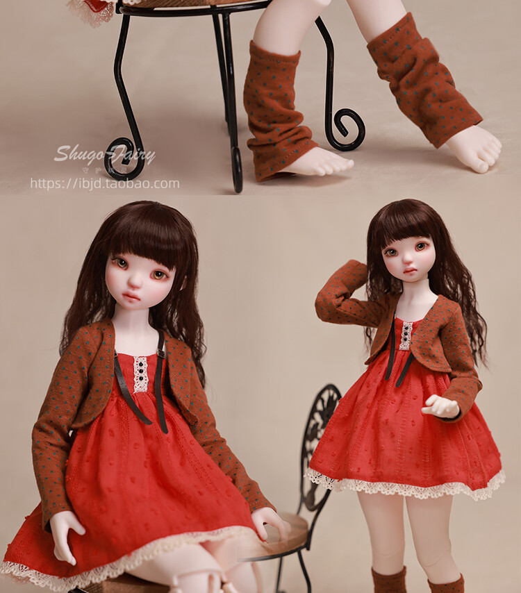 1 4 Bjd Sd Ball Joint Resin Cute Chae Girl Doll Face Makeup Eyes Full
