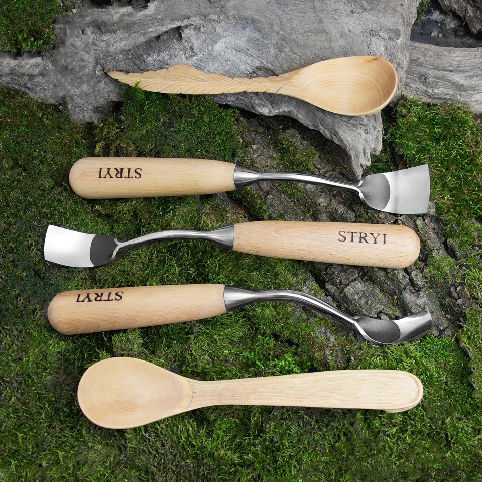 Bowl Gouges set, Bowl carving kit, Spoon carving tools, Bowl carving ...