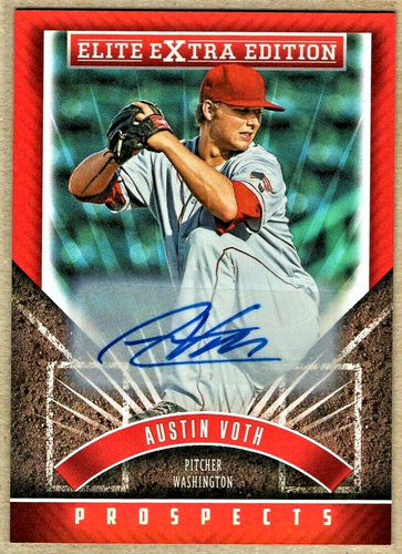 Austin Voth - 2015 Panini Elite Extra Édition Prospects Autographe RC ...