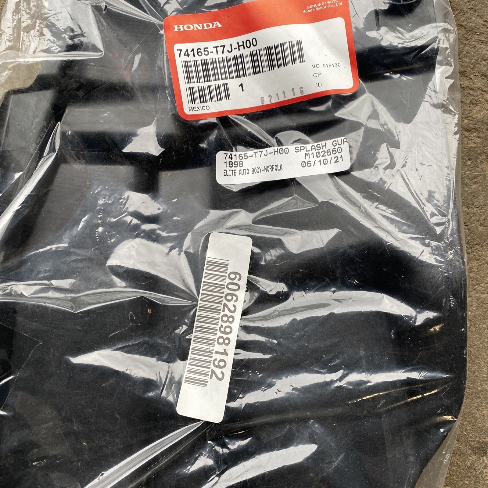 Genuine Honda 2016-2021 HRV Splash Guard L Front 74165-T7J-H00 | eBay