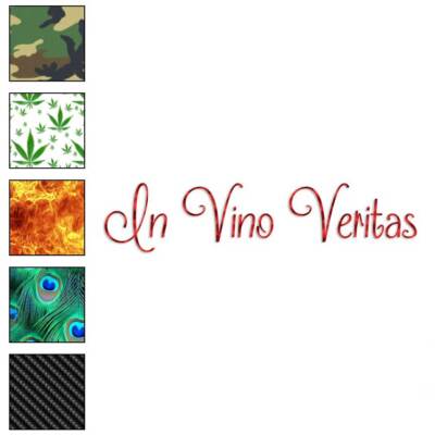 In Vino Veritas Latin, Vinyl Decal Sticker, 40 Patterns & 3 Sizes ...