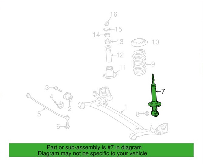 2017-2019 Toyota Corolla Strut Shock Absorber Assembly 48530-02G00 NEW ...