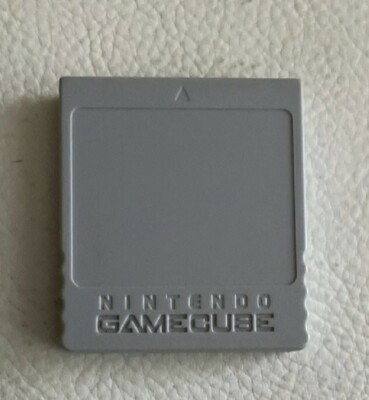 Official Nintendo Gamecube Memory Card 59 Blocks DOL-008 Gray - Read ...