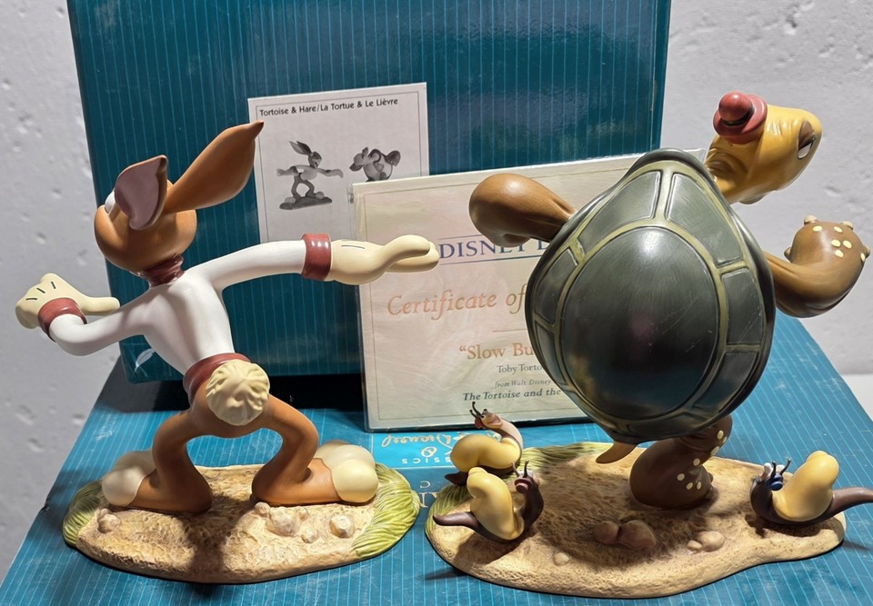 WDCC WALT DISNEY CLASSICS THE TORTISE AND THE HARE - TOBY TORTISE MAX ...