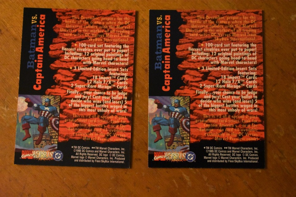 Marvel vs DC, 13 vote promo flyers, 6 pins/buttons, 1995, Hulk ...