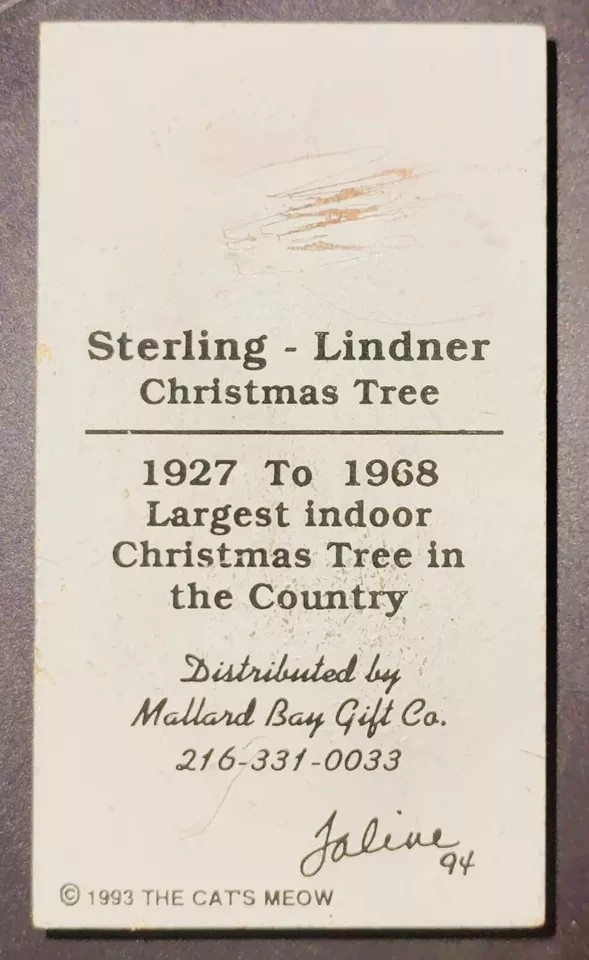 Sterling Linder Christmas Tree Store Cleveland Oh Cat's Meow Wood House ...