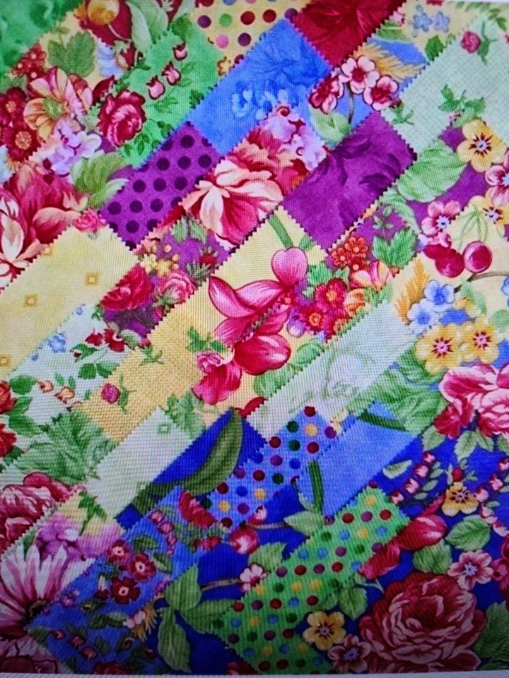 Moda Maypole Jelly Roll Cotton Fabric Floral Polka Dot Multicolor ...