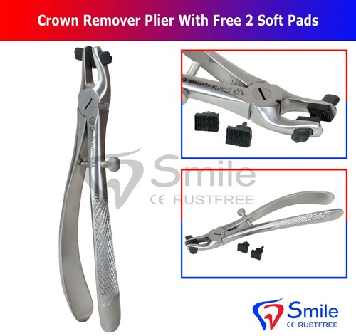 Temporary Crown Removing Forcep Plier With 2 Free Silicone Tips Smile ...