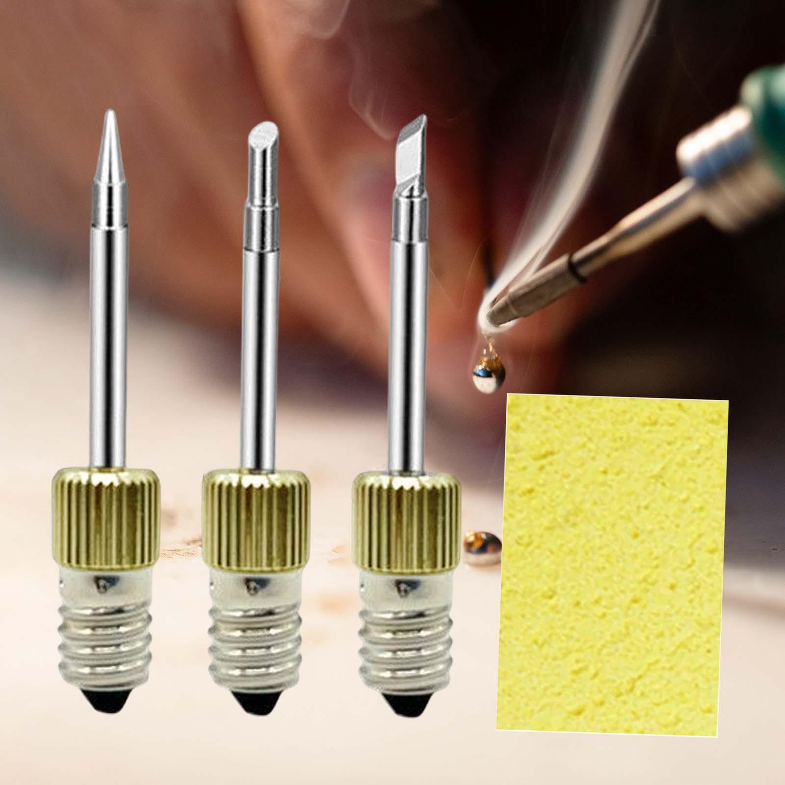 3x Replacement Soldering Iron Tips Soldering Head E10 Interface Welding ...