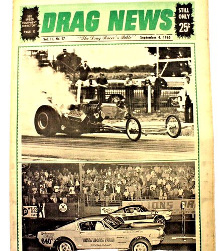 Drag News Volume 11 Number 17-September 4, 1965, has 32 Pages | eBay