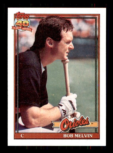 1991 Baseball Topps Bob Melvin Baltimore Orioles #249 | eBay