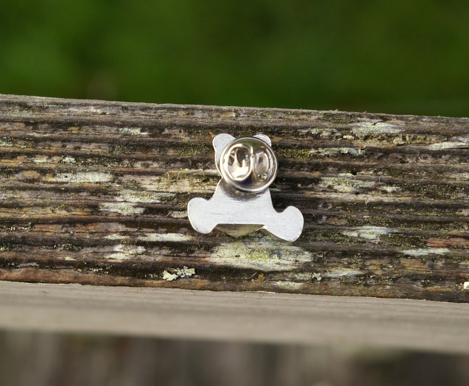 Teddy Bear Logo With Letter Block "H" Toy H Silver Tone Metal Lapel Pin ...