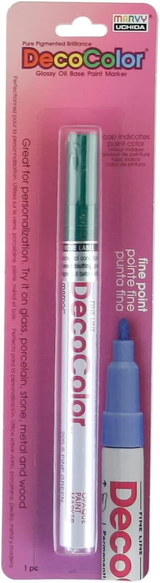 Uchida 200-C-72 Marvy Deco Color Fine Point Paint Marker, Pine Green | eBay