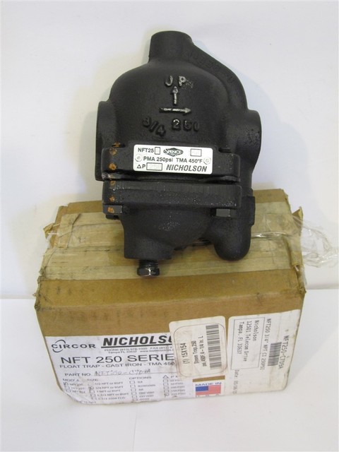 Nicholson/spence Float Trap 5584510 Ser. NFT250 3/4 NPT 150 PSIG Cast ...