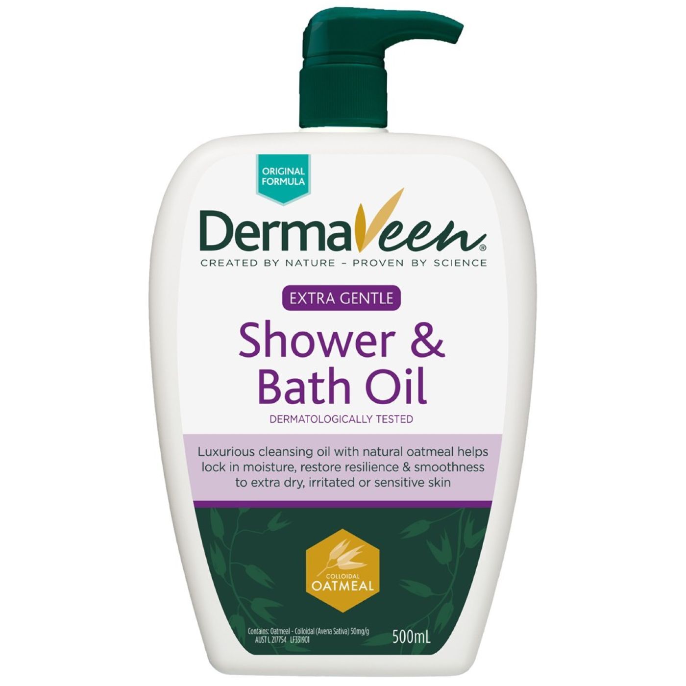 DV EH SHOWER&BATH OIL 500ML DERMAVEEN EXTRA GENTLE SHOWER AND BATH ...