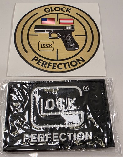 2025 GLOCK Perfection Official Gold Yellow Round Sticker Decal + Patch SHOT SHOW | eBay