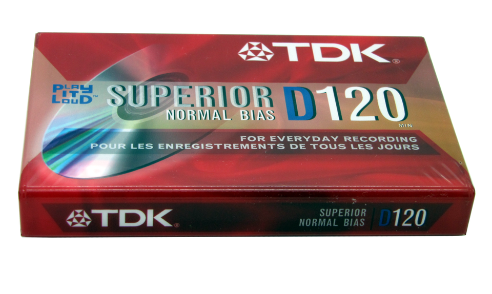 TDK D120 SUPERIOR 120 Minutes Ferric Blank Audio Cassette Tape (2003 ...