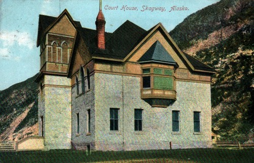 Skagway Alaska Court House Vintage Postcard posted Skagway 1910 | eBay
