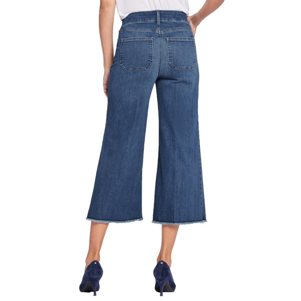NYDJ Womens Frayed Hem Denim Capri Pants BHFO 0695 | eBay