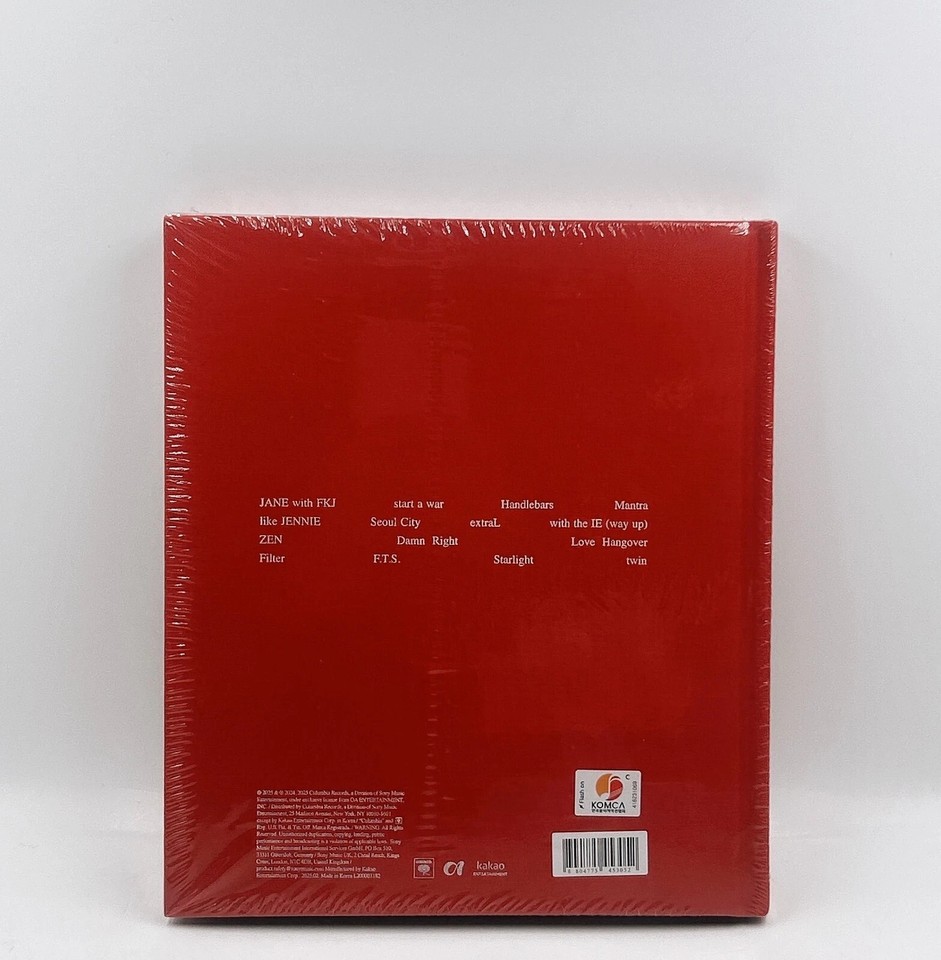 JENNIE 1st Studio Album ExtraL [Ruby] (JANE Photoboo | eBay