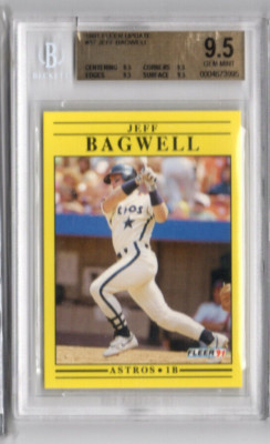 1991 JEFF BAGWELL #87 Fleer Update ROOKIE BGS 9.5 | eBay UK