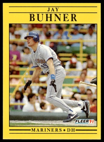 1991 Fleer Baseball Card Jay Buhner Seattle Mariners #446 | eBay