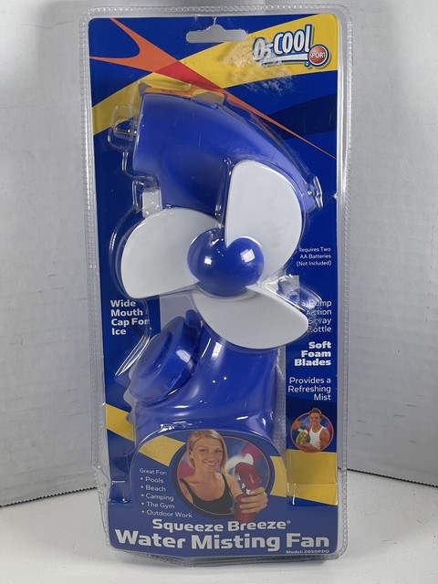 O2 Cool Sport Squeeze Breeze Water Misting Fan Blue 2050pdq & for sale ...