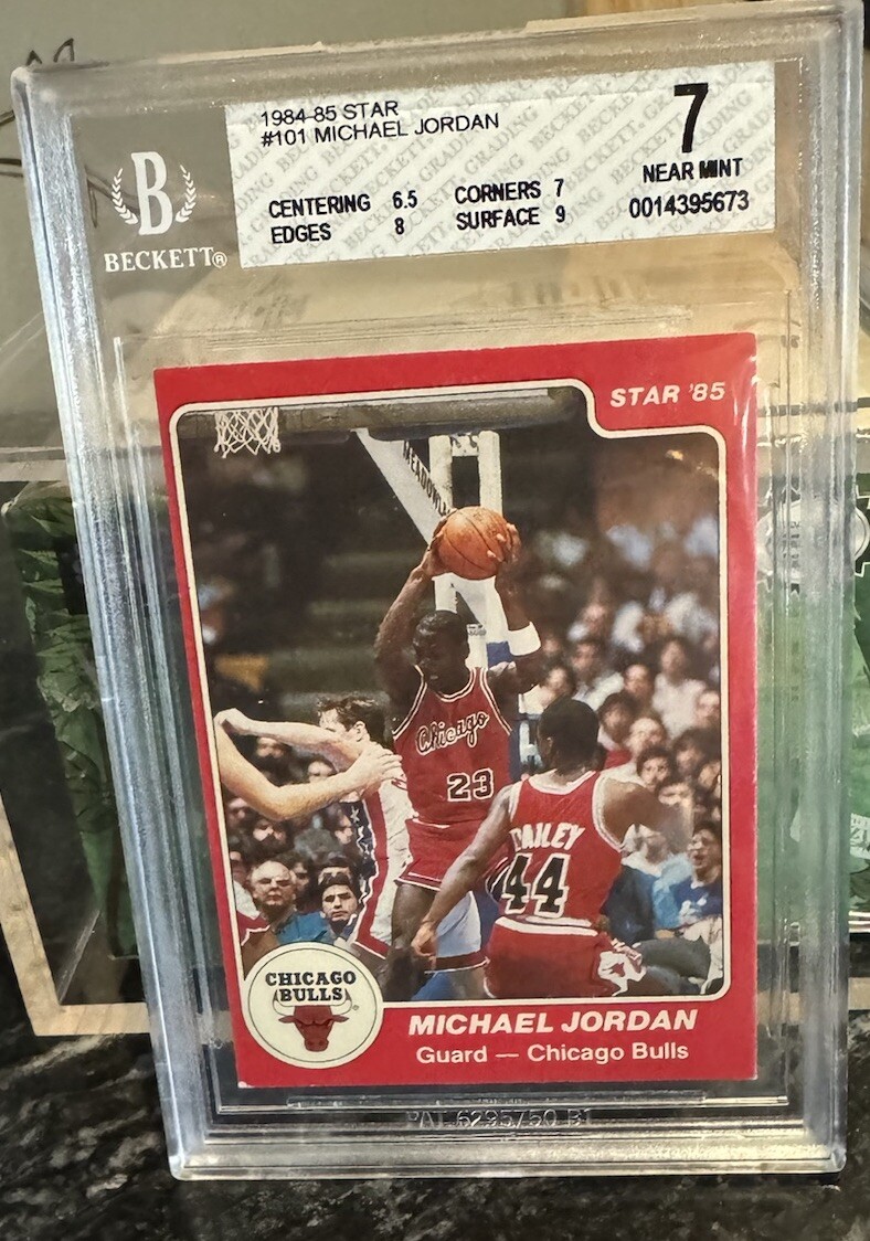 1984-85 Michael Jordan Star #101 RC TRUE Rookie Card BGS 7 | eBay