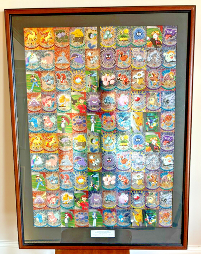 Pokemon Cards - Framed Uncut Topps Series 2 Holo Sheet - Gengar Ash ...