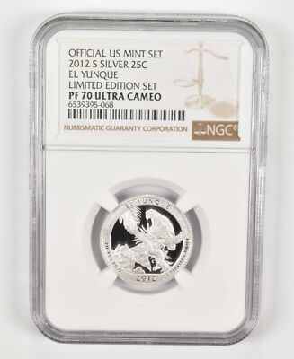 2012-S PF70 El Yunque Silver Quarter US Mint Limited Edition Set NGC | eBay
