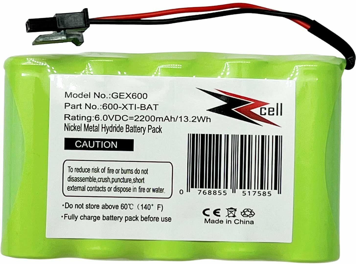 ZZcell Battery for GE Interlogix Simon Xti, XTi-5 Security System 600 ...